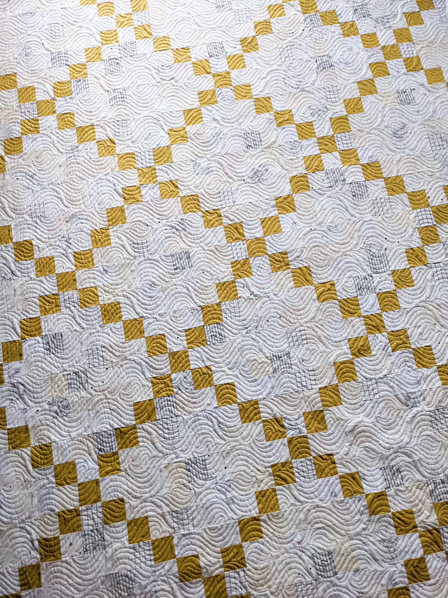 Scrappy Irish Chain Quilt Featuring Hush Hush Fabric - Center Street Quilts